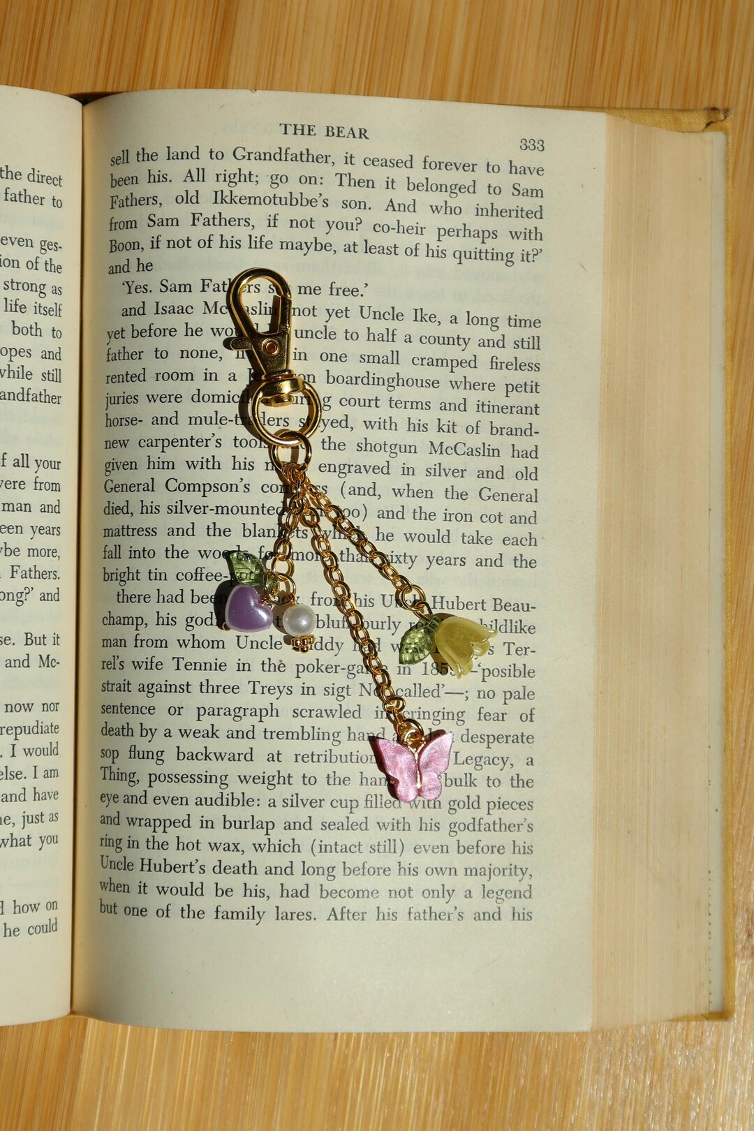 Butterfly Tulip Kindle Charm: Pastel Heart, Pearl E-reader Accessory - Etsy