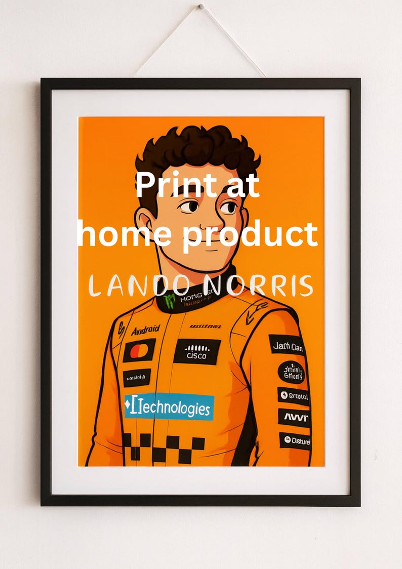 LANDO NORRIS Print at Home - Digital Download Poster. - Etsy