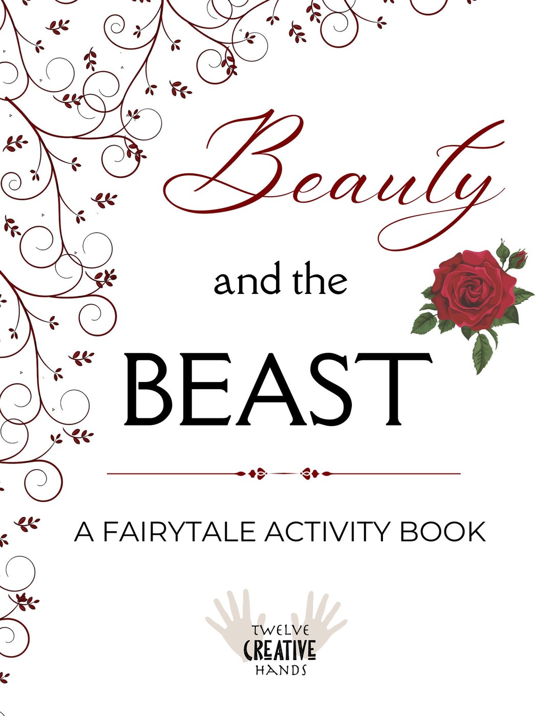 Beauty and the Beast Activity Book - Etsy