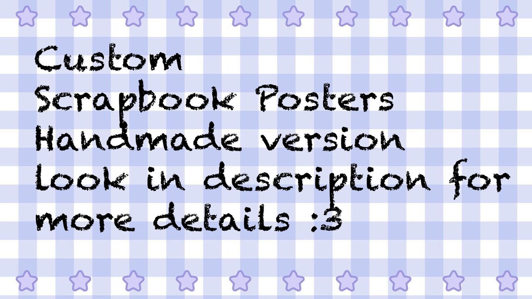 Custom Scrapbook Posters - Etsy