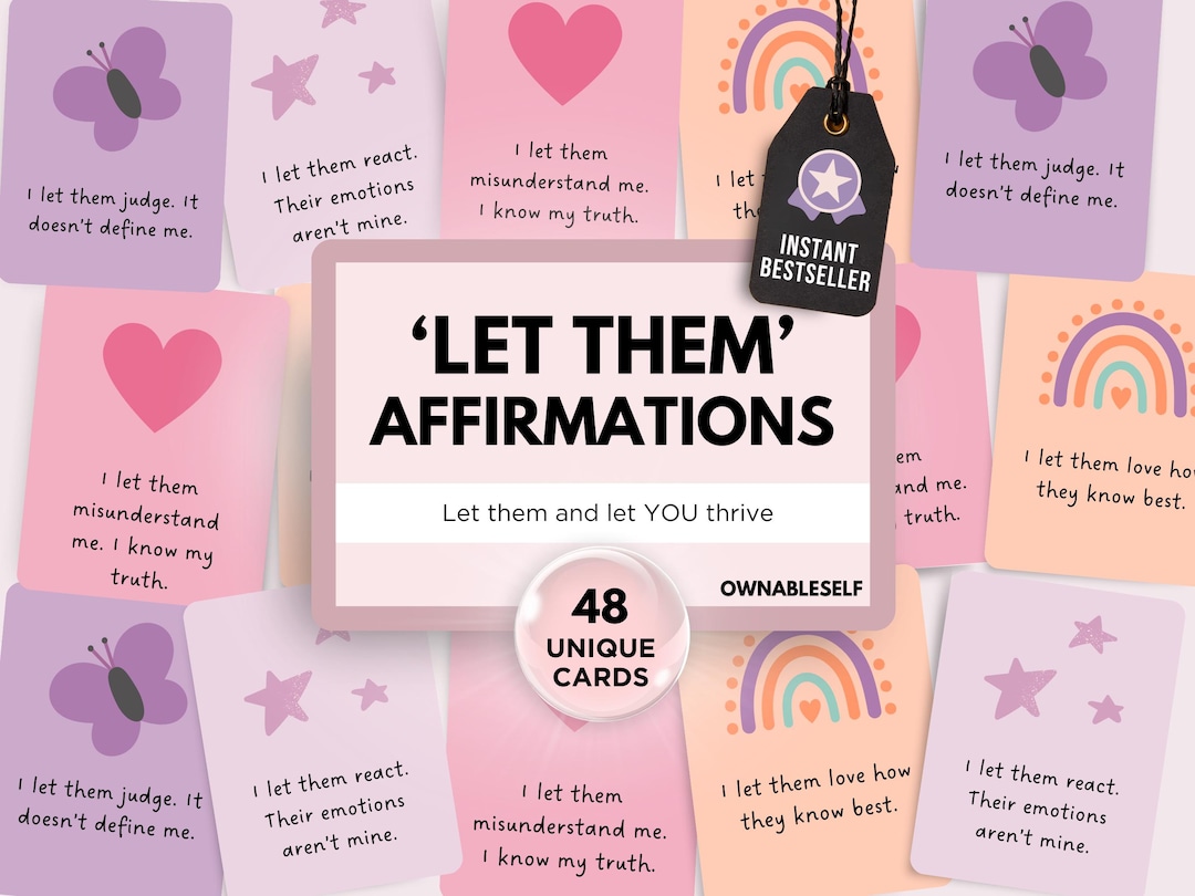 Let Them Affirmations, Let Them Mentality, Let Them Quotes, Let Them ...