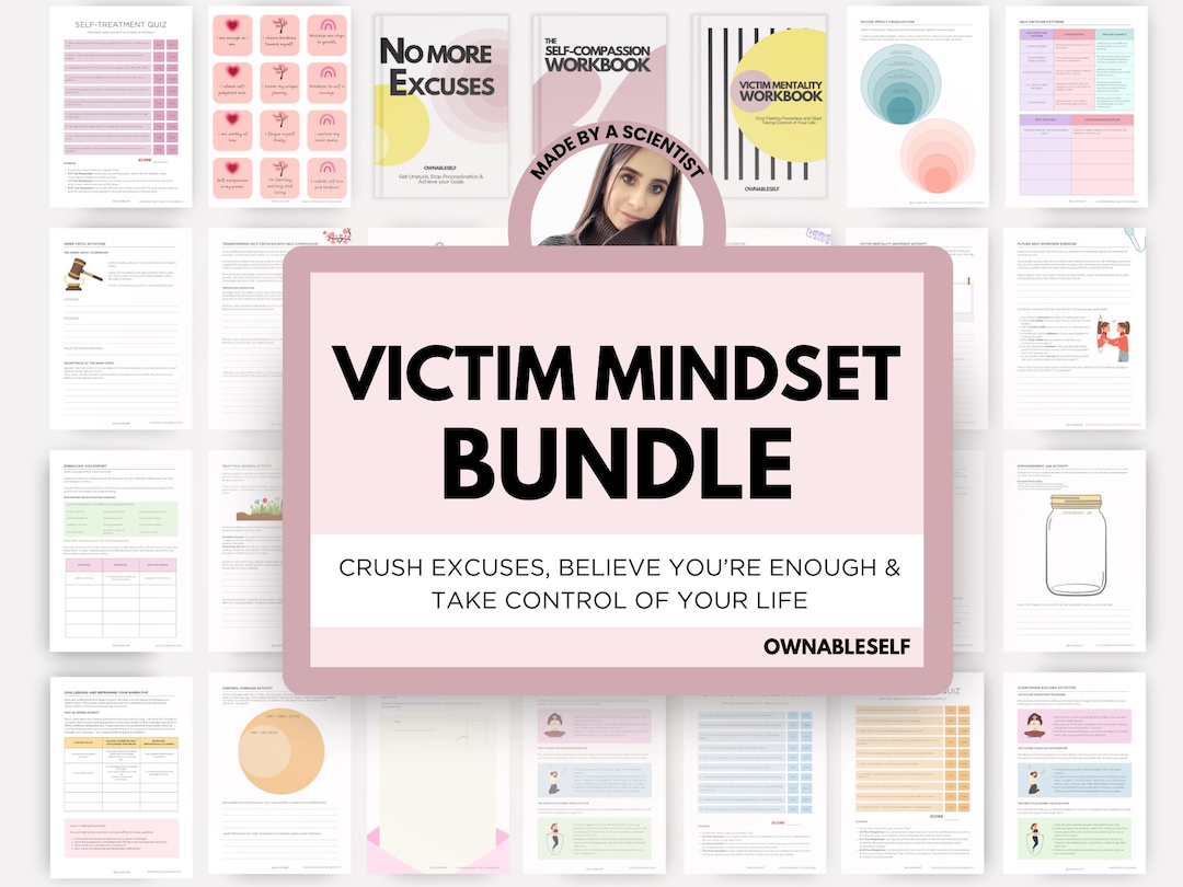 Overcoming Victim Mentality, How to Overcome Self Sabotaging Worksheets ...