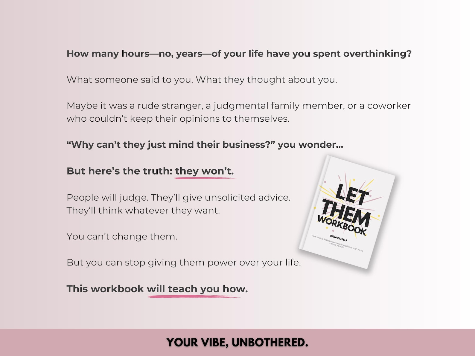 Let Them Workbook, Healthy Relationships Worksheets, Let Them Mentality ...