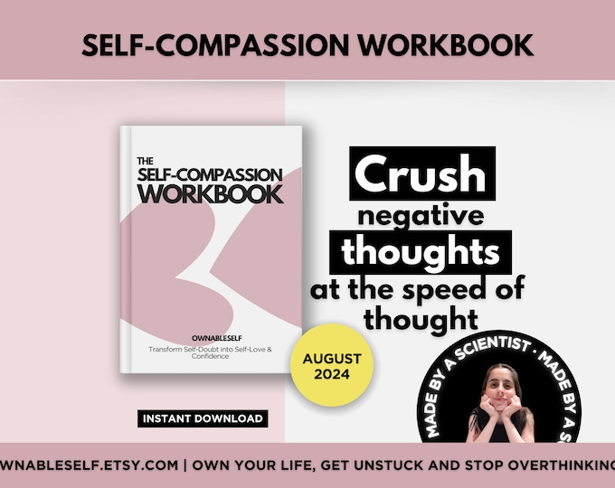 Printable Self-compassion Worksheet Self-love Journal Printable PDF PNG ...
