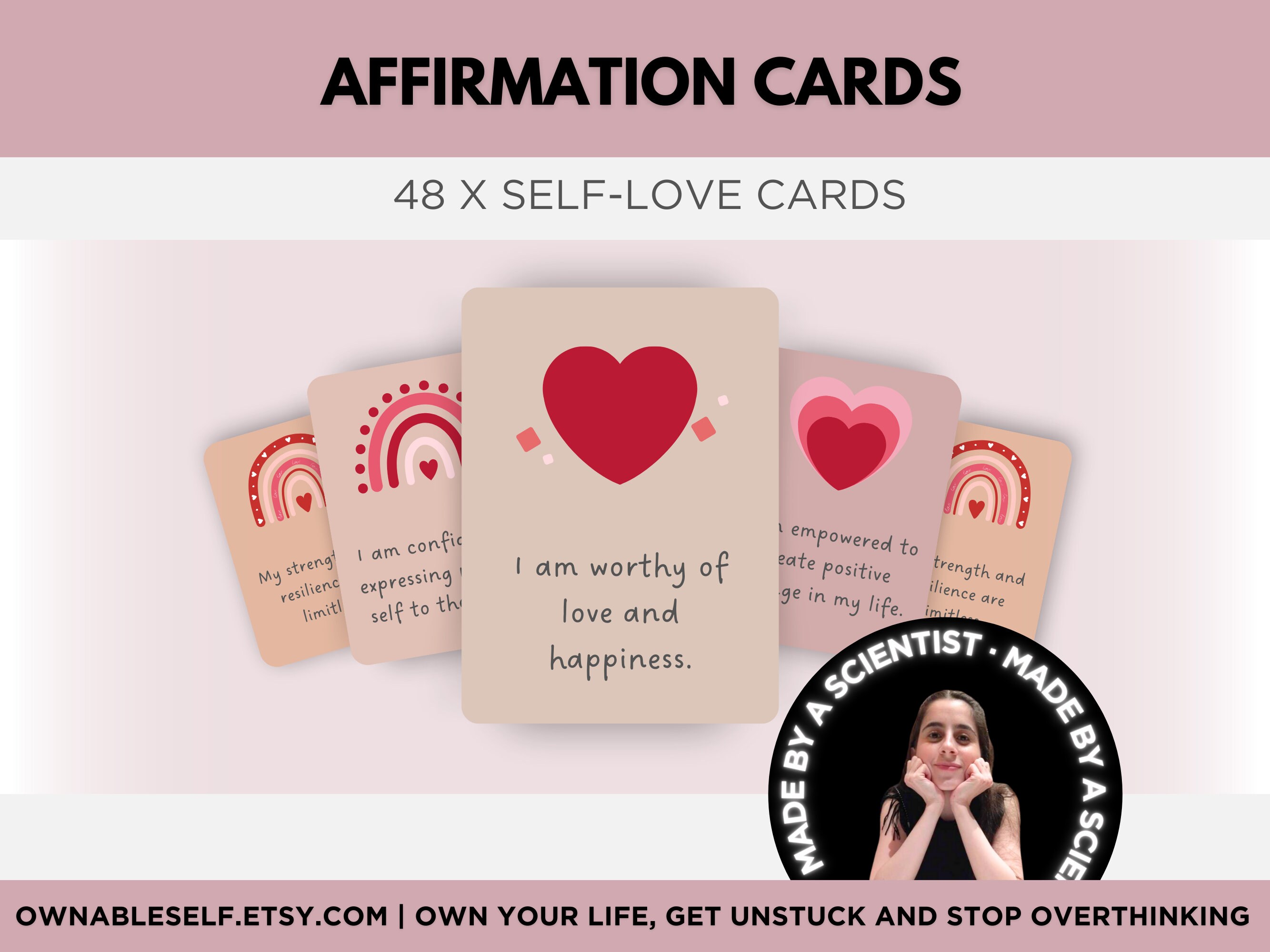 Positive Affirmations for Women, Manifesting Cards Printable, Daily ...
