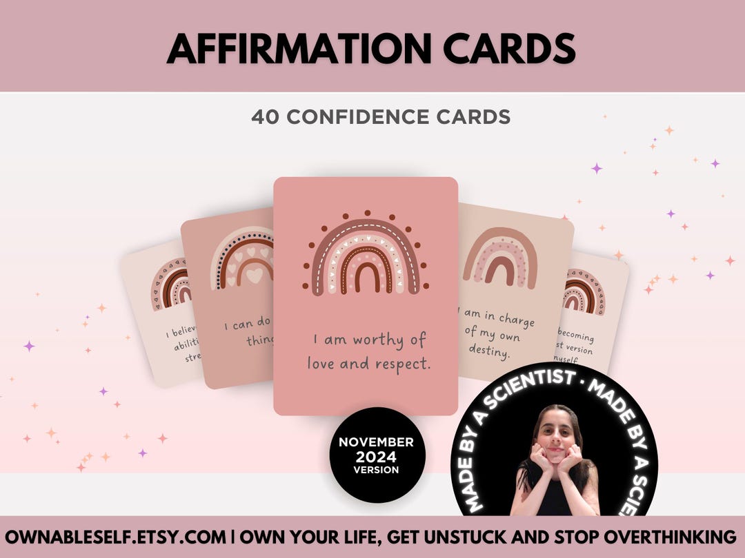 Positive Affirmation Cards, Printable Flashcards, Affirmation for ...