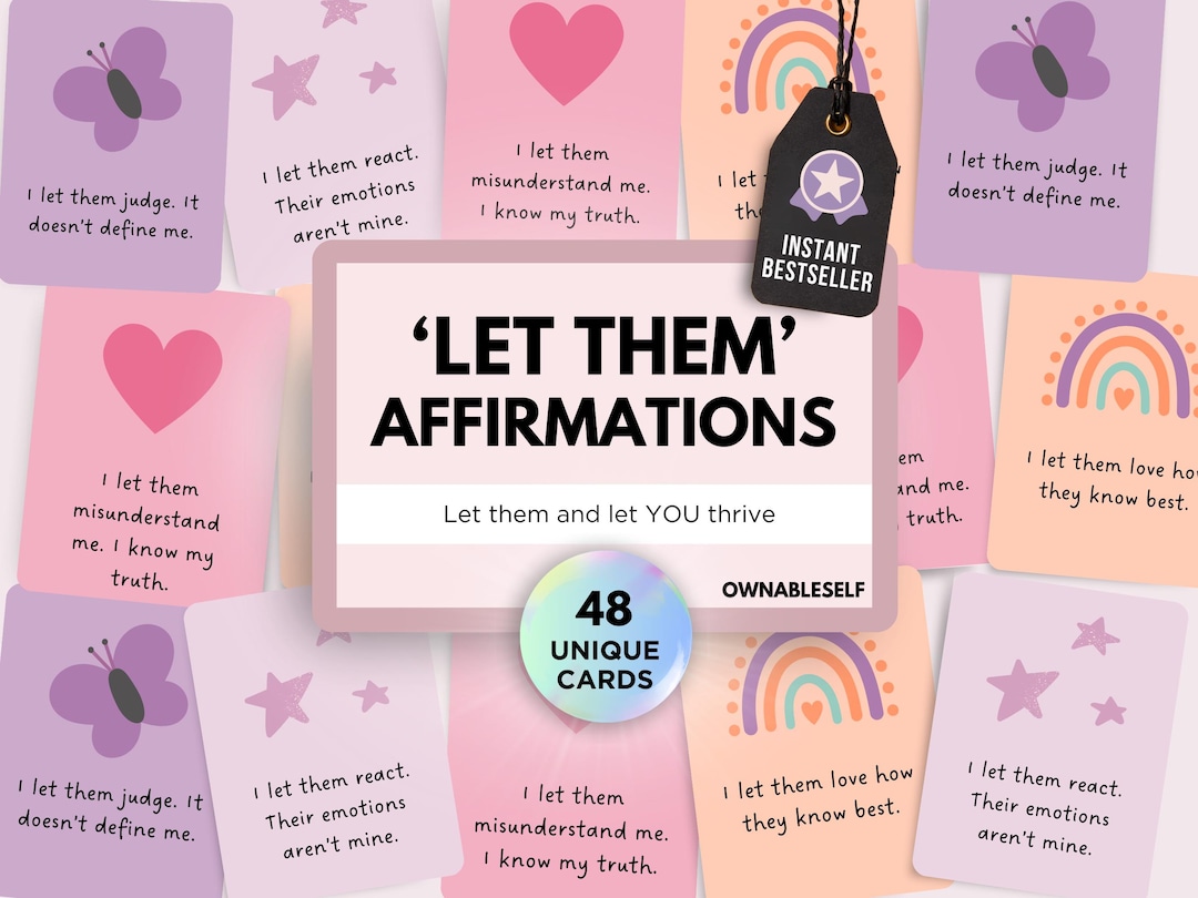 Let Them Affirmations, Let Them Mentality, Let Them Quotes, Let Them ...