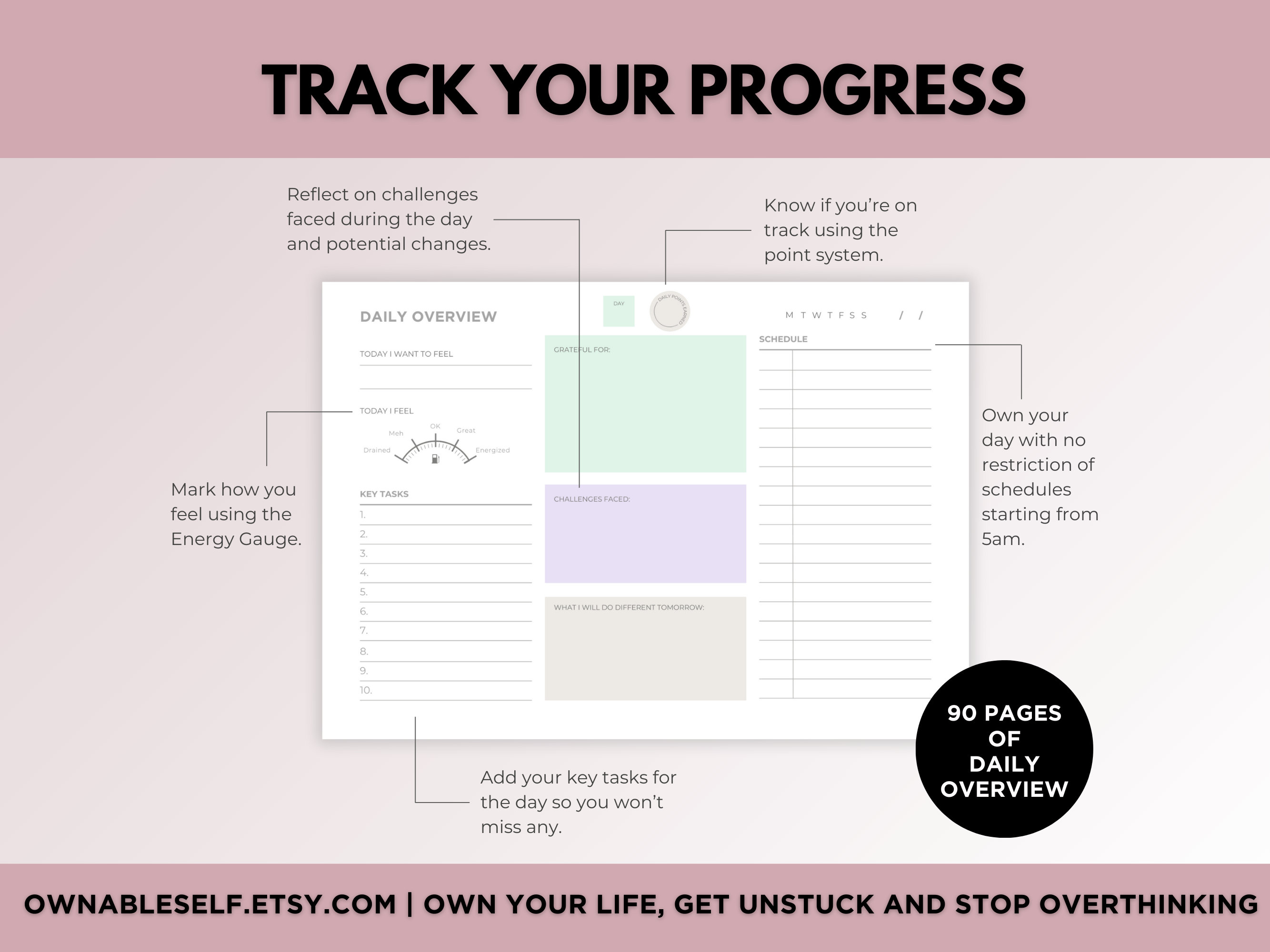 Goal Setting Journal, Printable Goals Tracker, How to Achieve Your ...