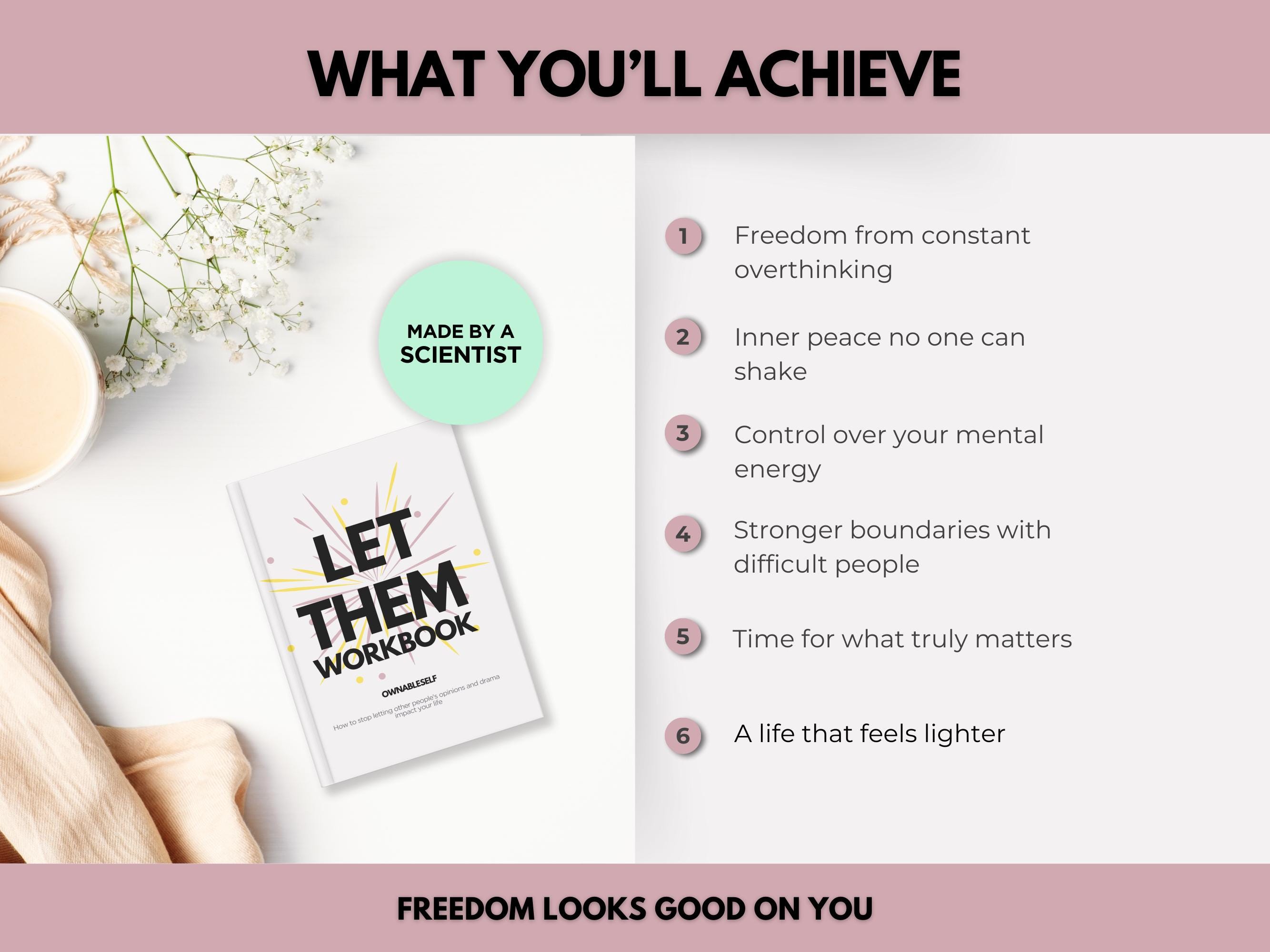 Let Them Workbook, Healthy Relationships Worksheets, Let Them Mentality ...