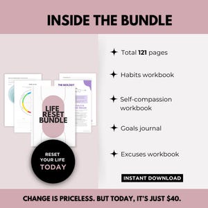Life Reset Bundle, Reset Your Life, How to Change My Life Workbook, How ...