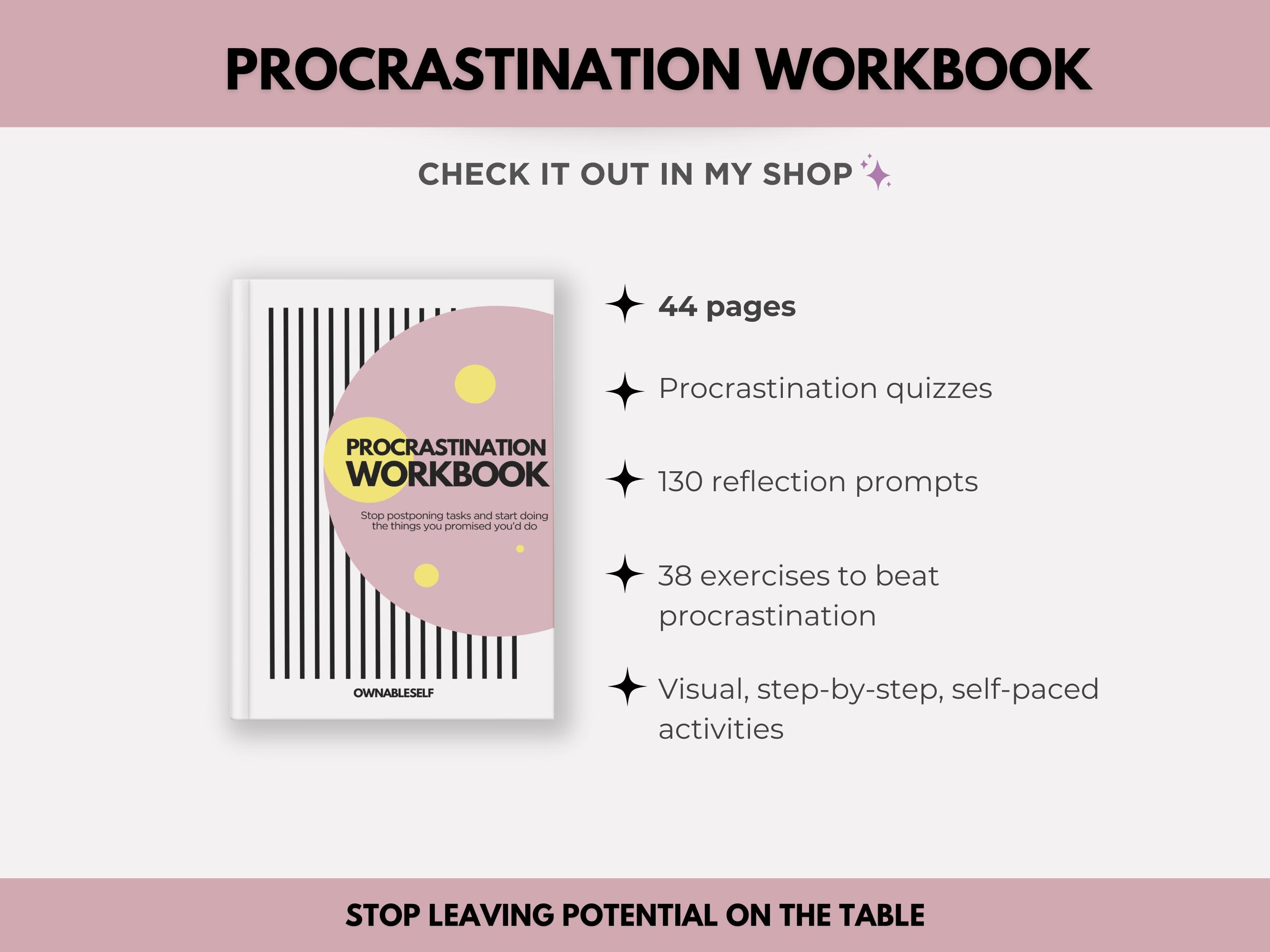 Procrastination Affirmation Cards, Procrastination PDF, How to Stop ...