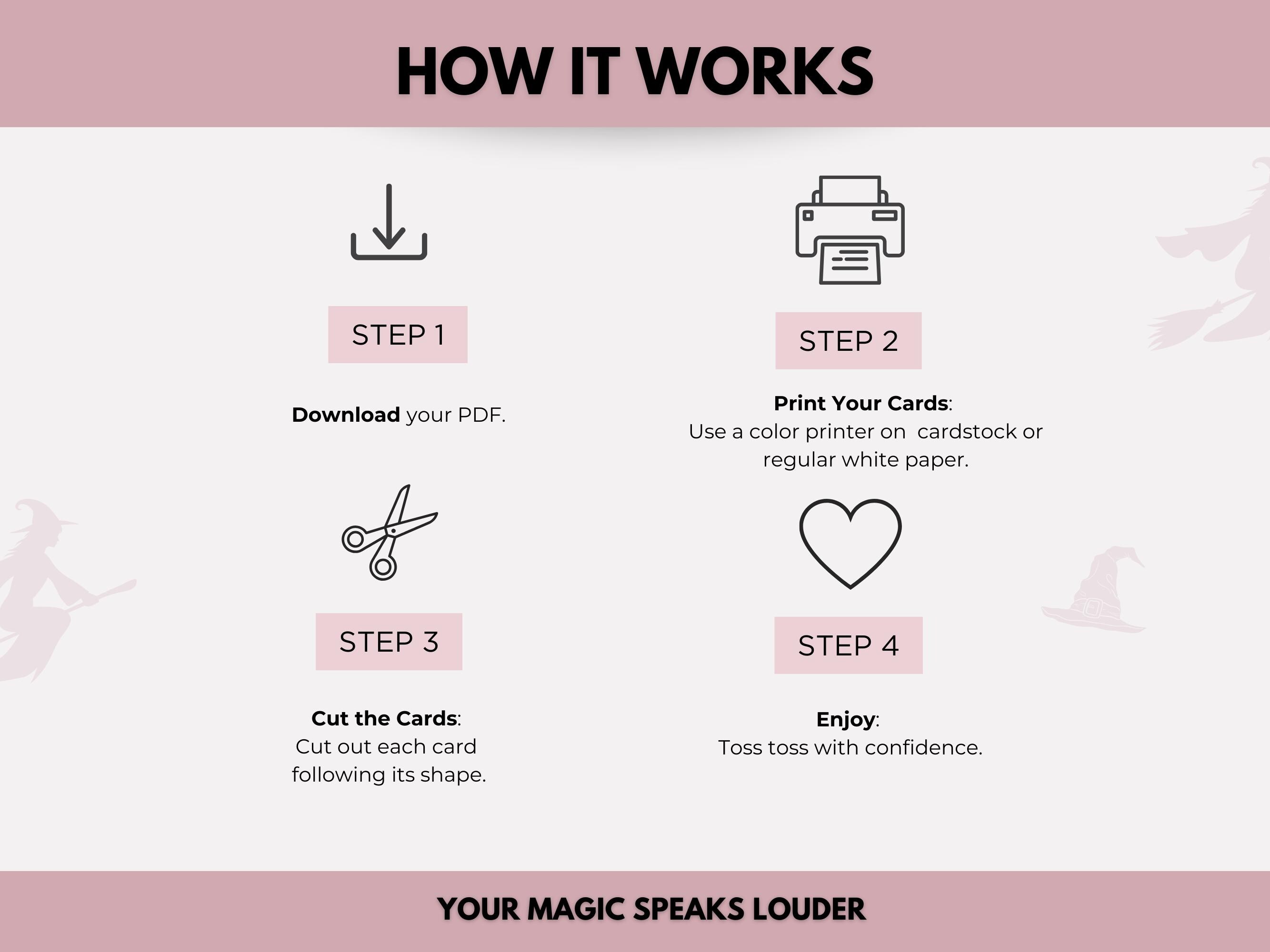 Wicked Confidence Cards, Printable Motivational Cards, Wicked Unique ...