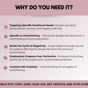 Affirmations for Anxiety, Overthinking Help, Calming Mantras for ...