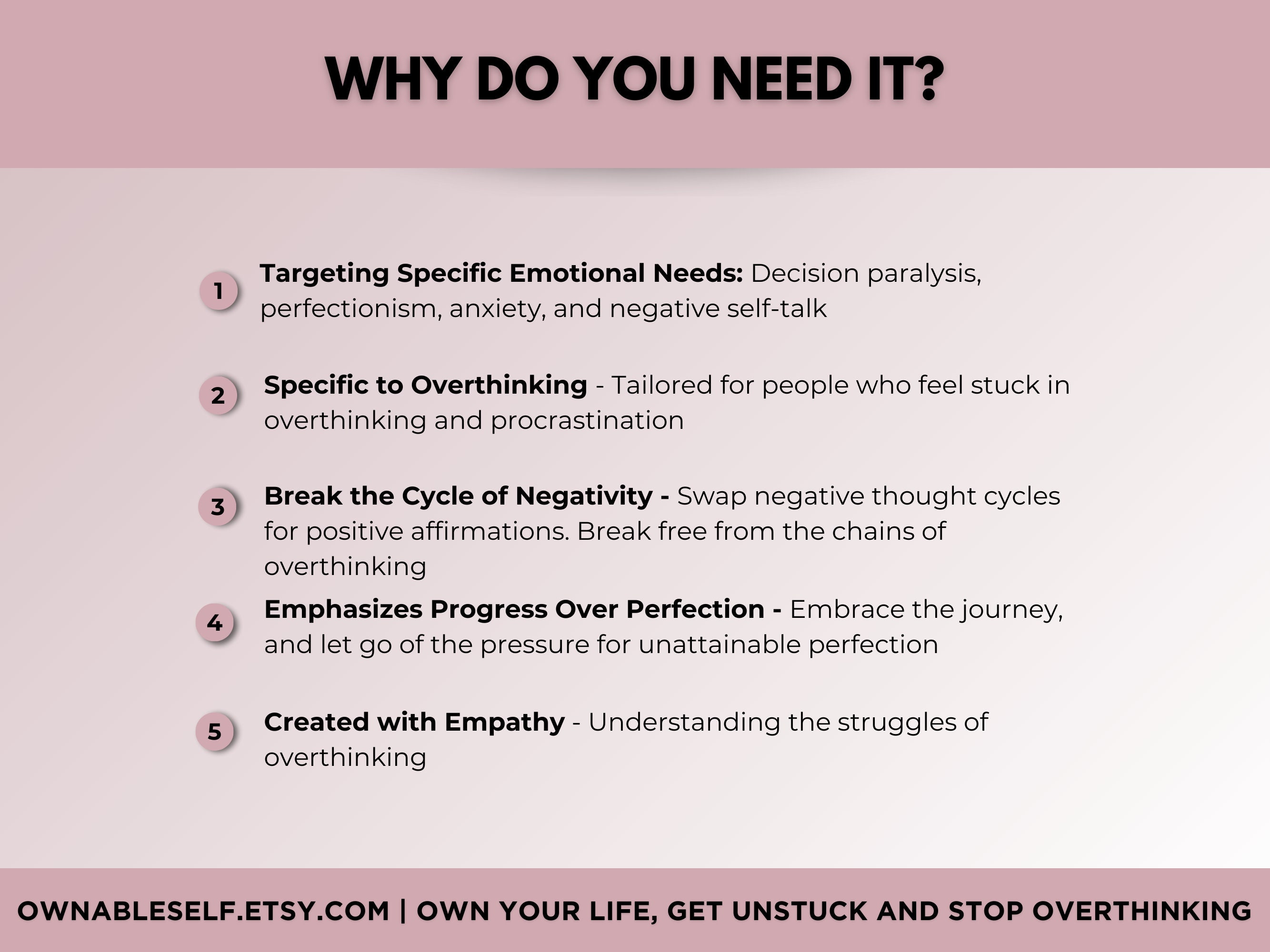 Affirmations for Anxiety, Overthinking Help, Calming Mantras for ...