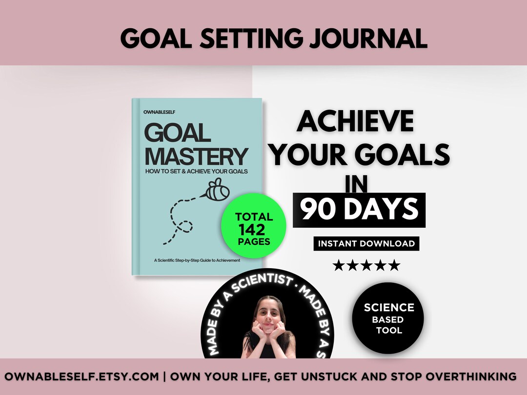 Goal Setting Journal, Printable Goals Tracker, How to Achieve Your ...