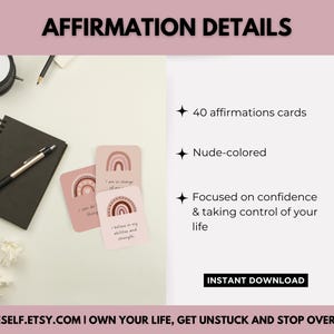 Positive Affirmation Cards, Printable Flashcards, Affirmation for ...