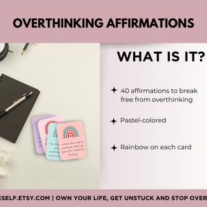 Affirmations for Anxiety, Overthinking Help, Calming Mantras for ...
