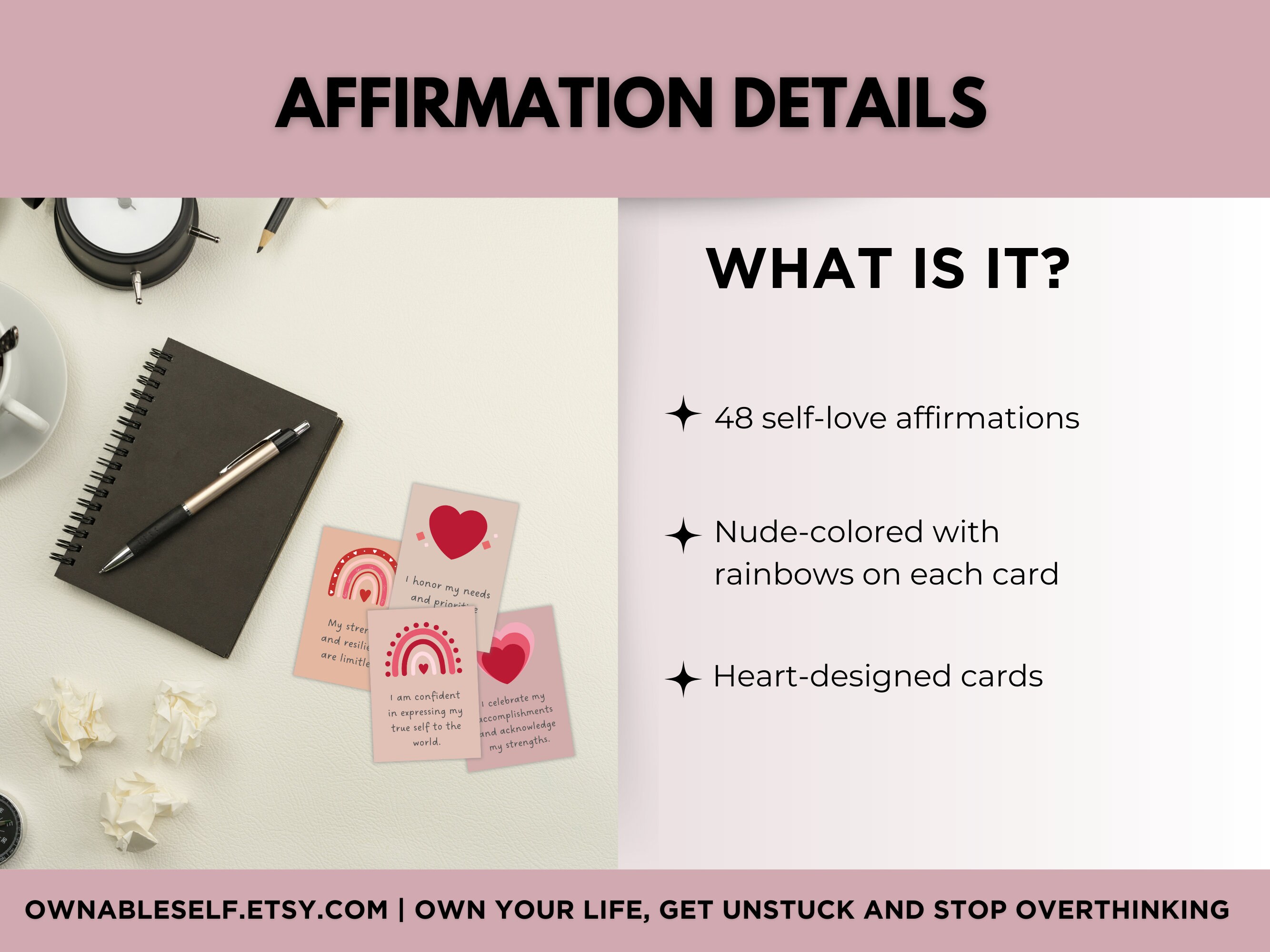 Self-love Affirmations, Printable Affirmation Cards, Affirmation ...