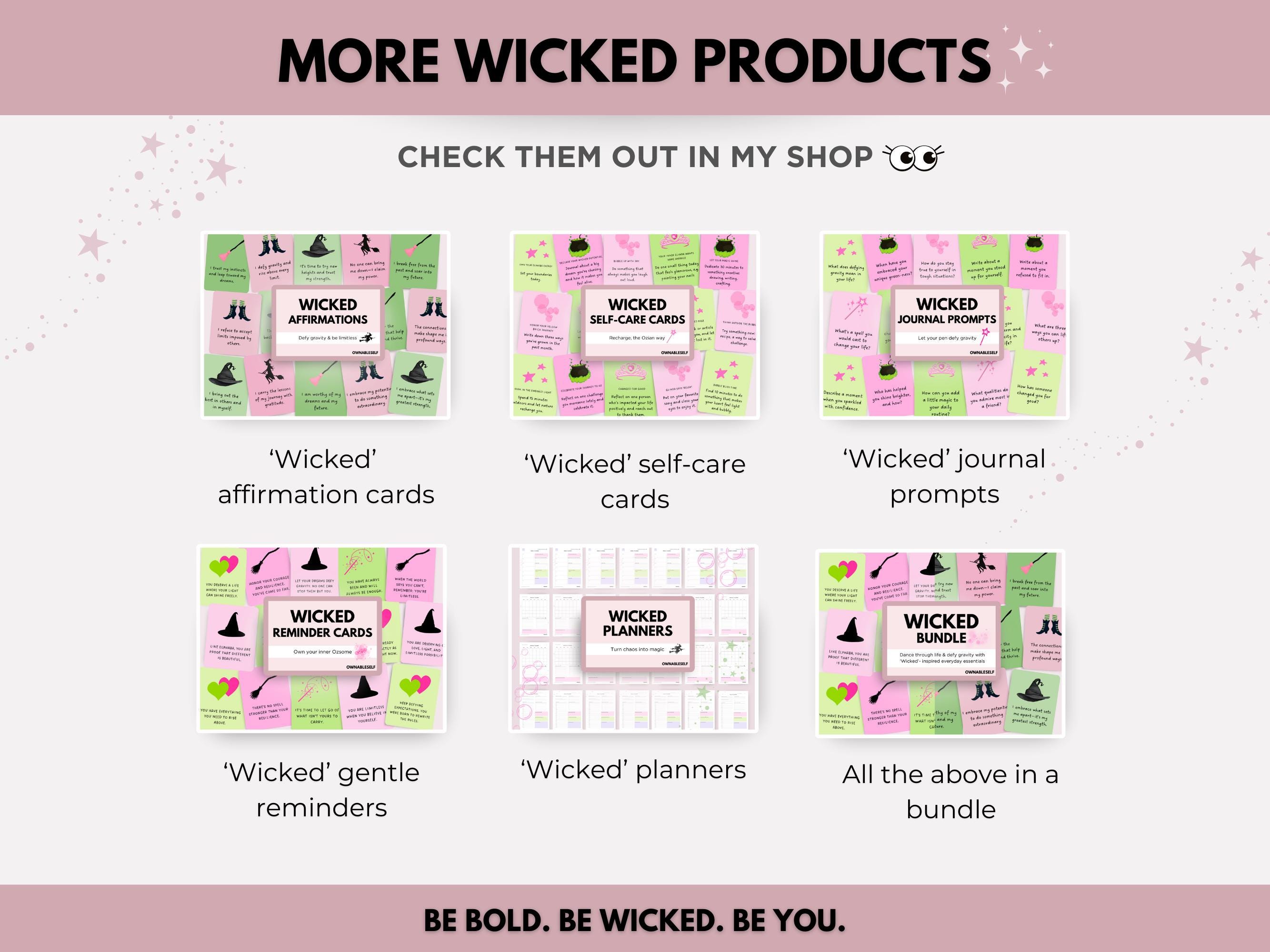 Wicked Conversation Cards, Conversation Starter, Wicked Holiday ...