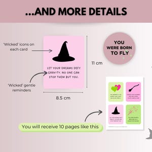 Wicked Gentle Reminders, Wicked Affirmation Cards, Wicked Movie ...