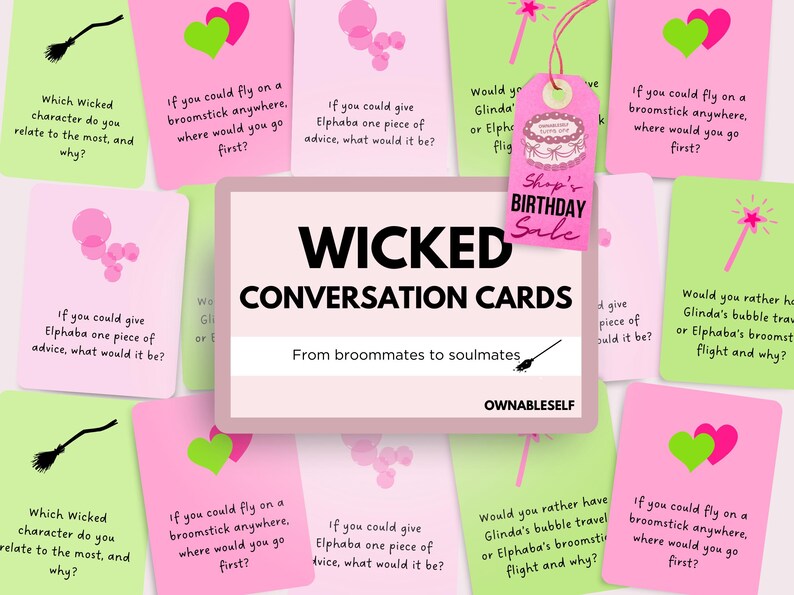 Wicked Conversation Cards, Conversation Starter, Wicked Holiday ...