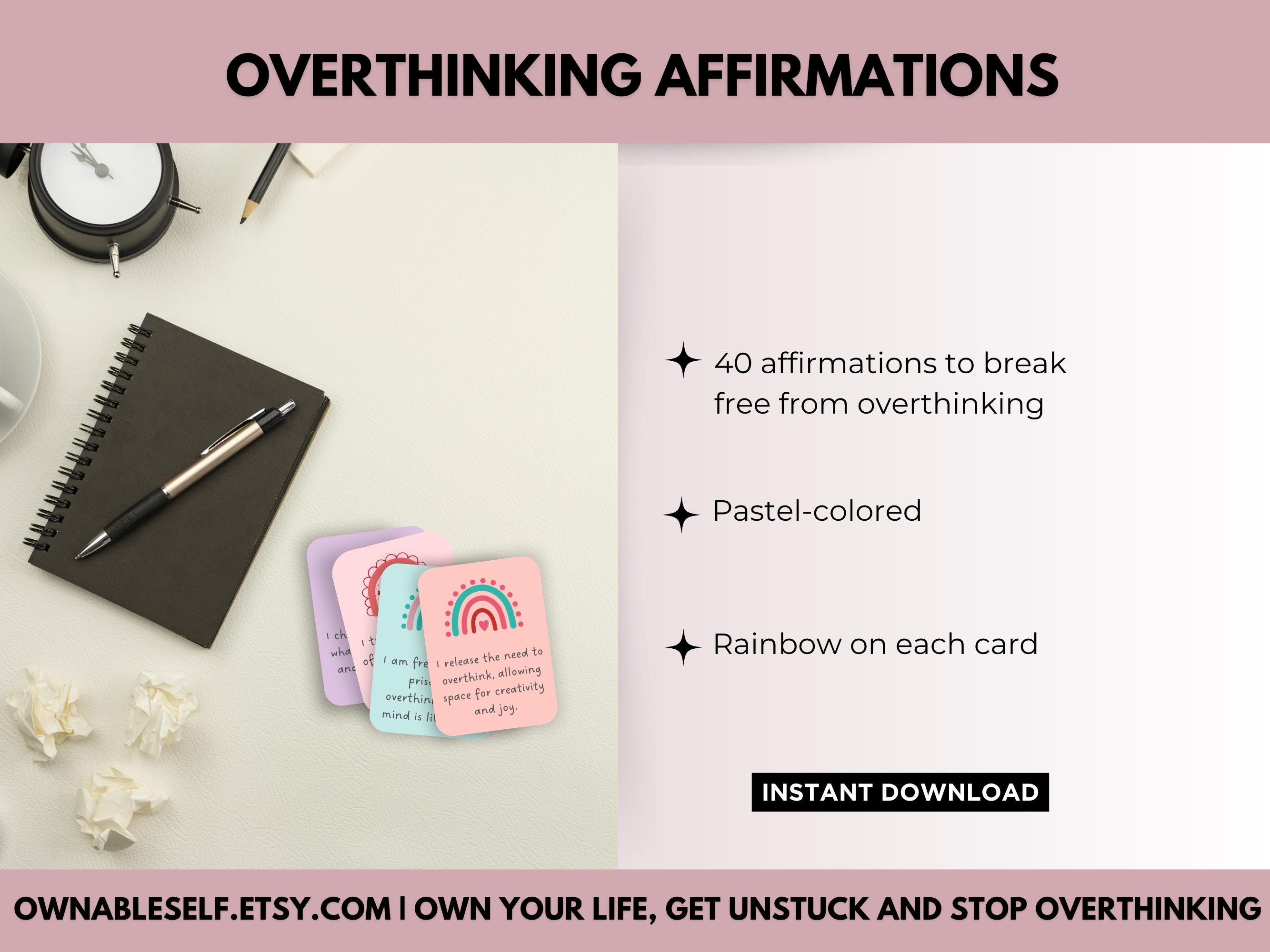 Affirmations for Anxiety, Overthinking Help, Calming Mantras for ...