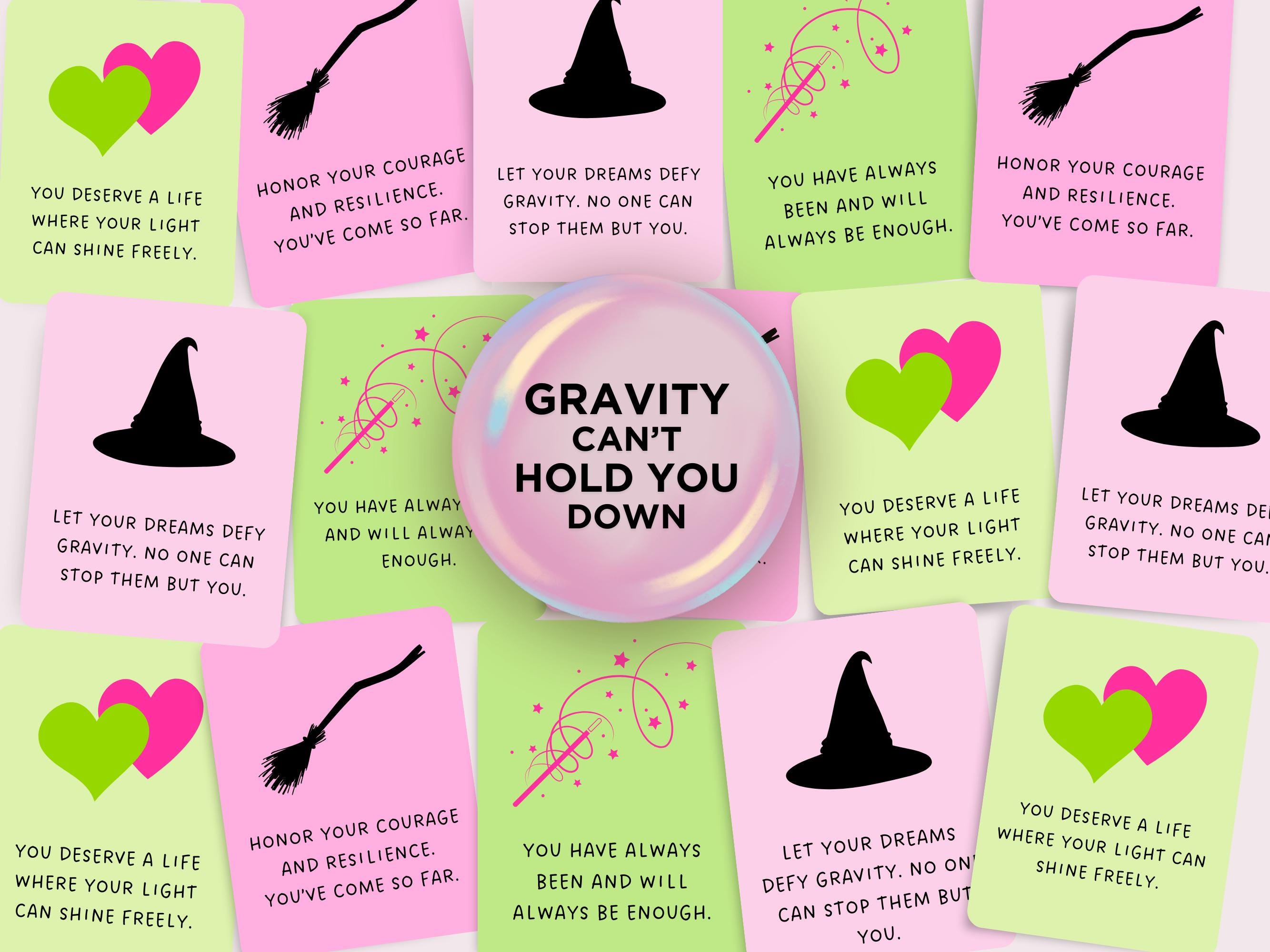 Wicked Gentle Reminders, Wicked Affirmation Cards, Wicked Movie ...