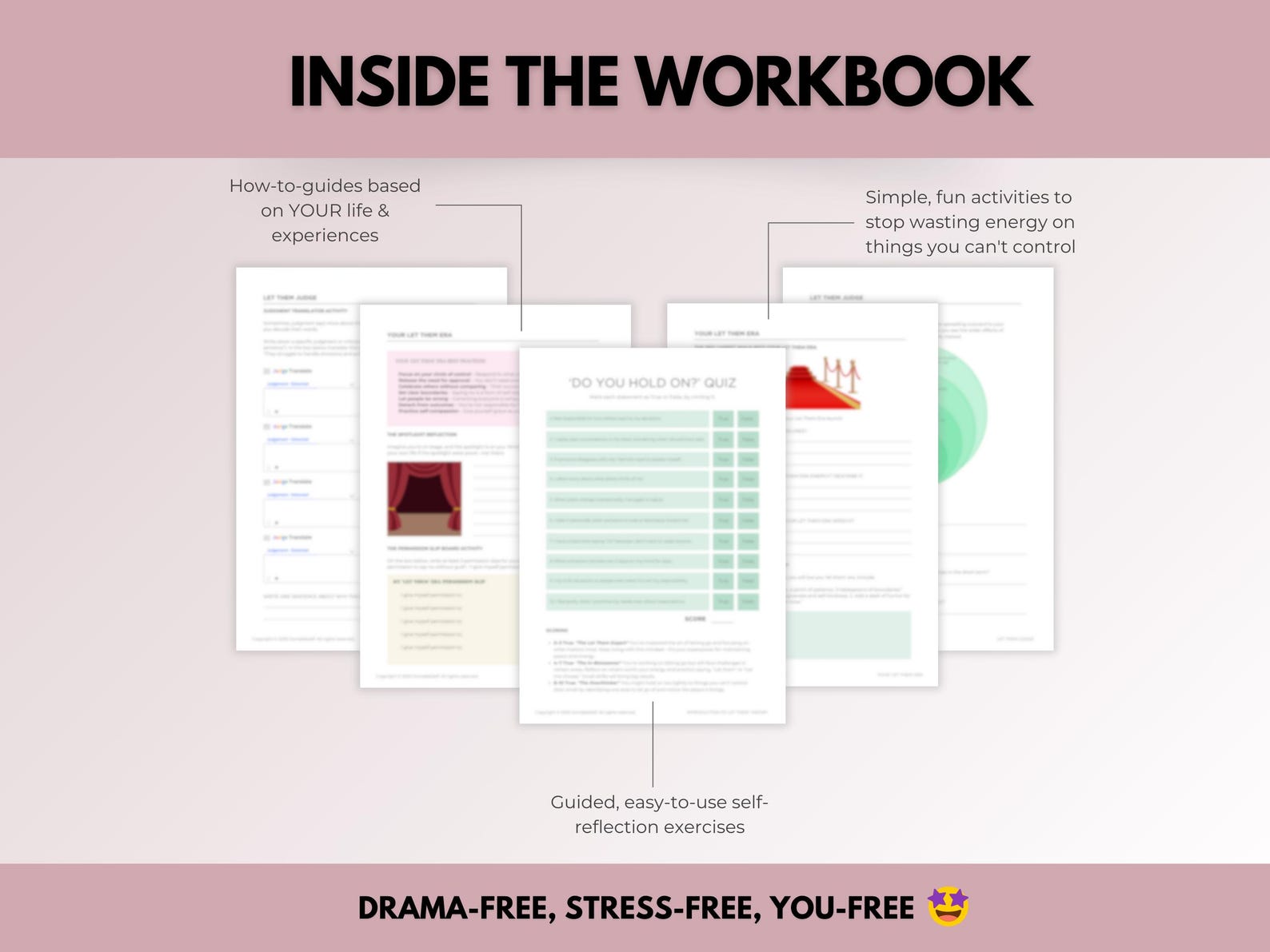 Let Them Workbook, Healthy Relationships Worksheets, Let Them Mentality ...