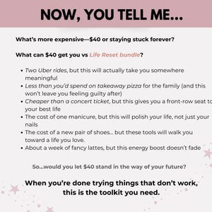 Life Reset Bundle, Reset Your Life, How to Change My Life Workbook, How ...