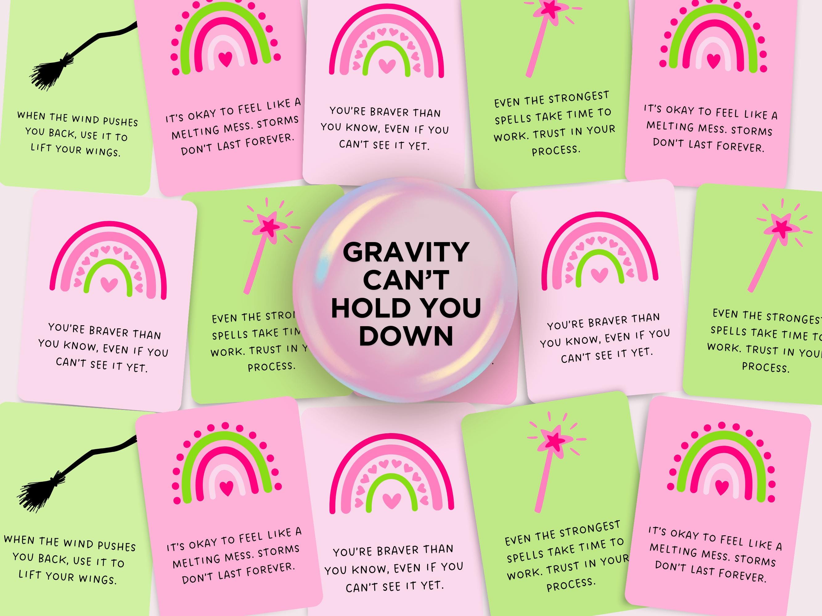Wicked Movie Resilience Cards, Printable Inspirational Cards, Wicked ...