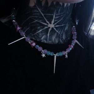 Handmade Pastel Necklace With Stars - Etsy