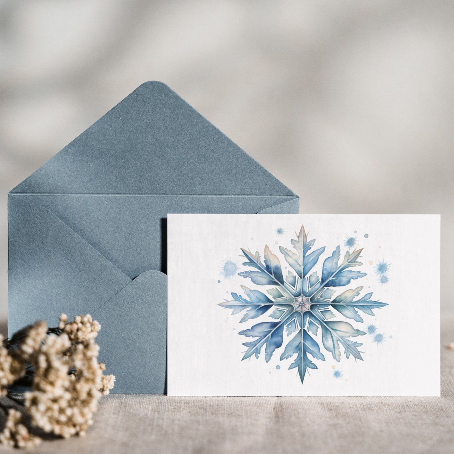 Snowflake Watercolor Clipart Bundle Winter Snowflake - Etsy