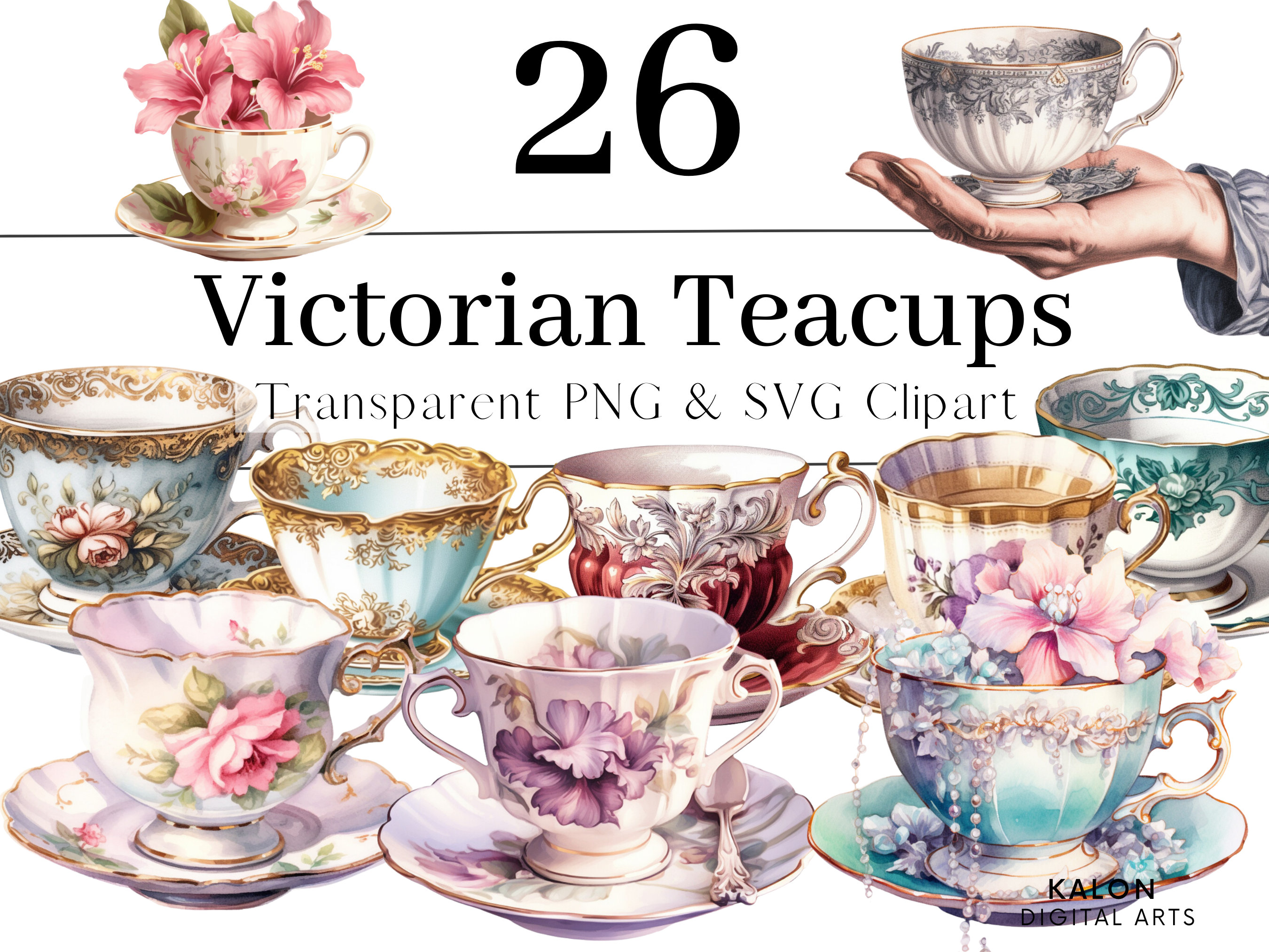 Victorian Teacup Drawing
