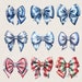 Ribbon Bow PNG Clipart Bundle, Red Bow Christmas Clipart, Blue Bow ...