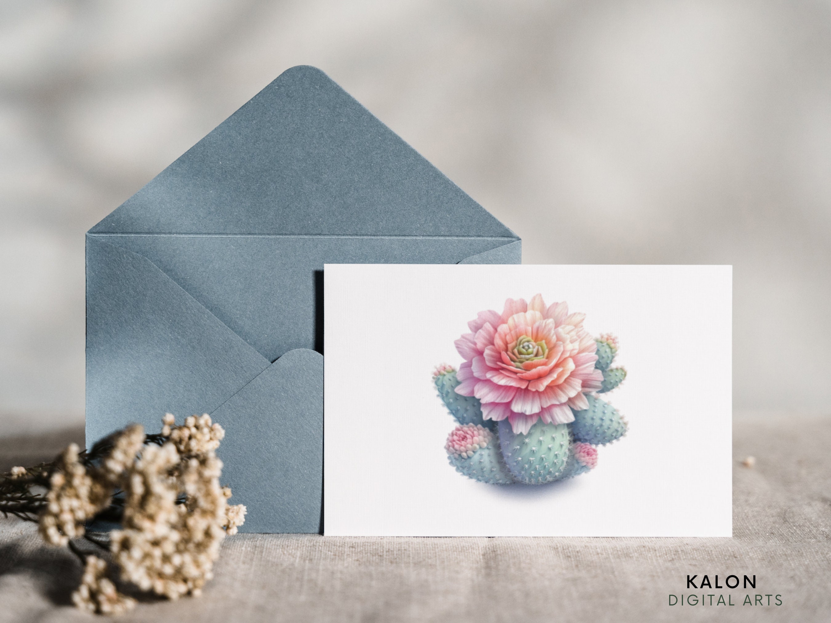 Cactus Pastel Watercolor Clipart Bundle, Cactus Flower Clipart PNG ...