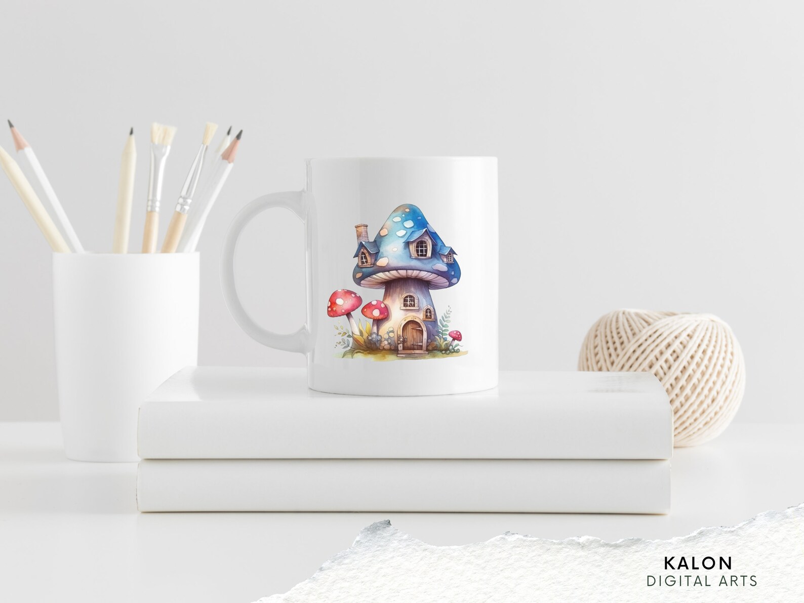 Mushroom House Clipart Bundle PNG, Mushroom Sublimation Design Vector ...