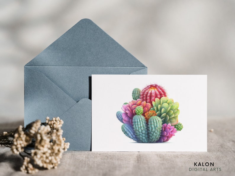 Desert Cactus Watercolor Clipart Bundle Succulent Plants PNG - Etsy