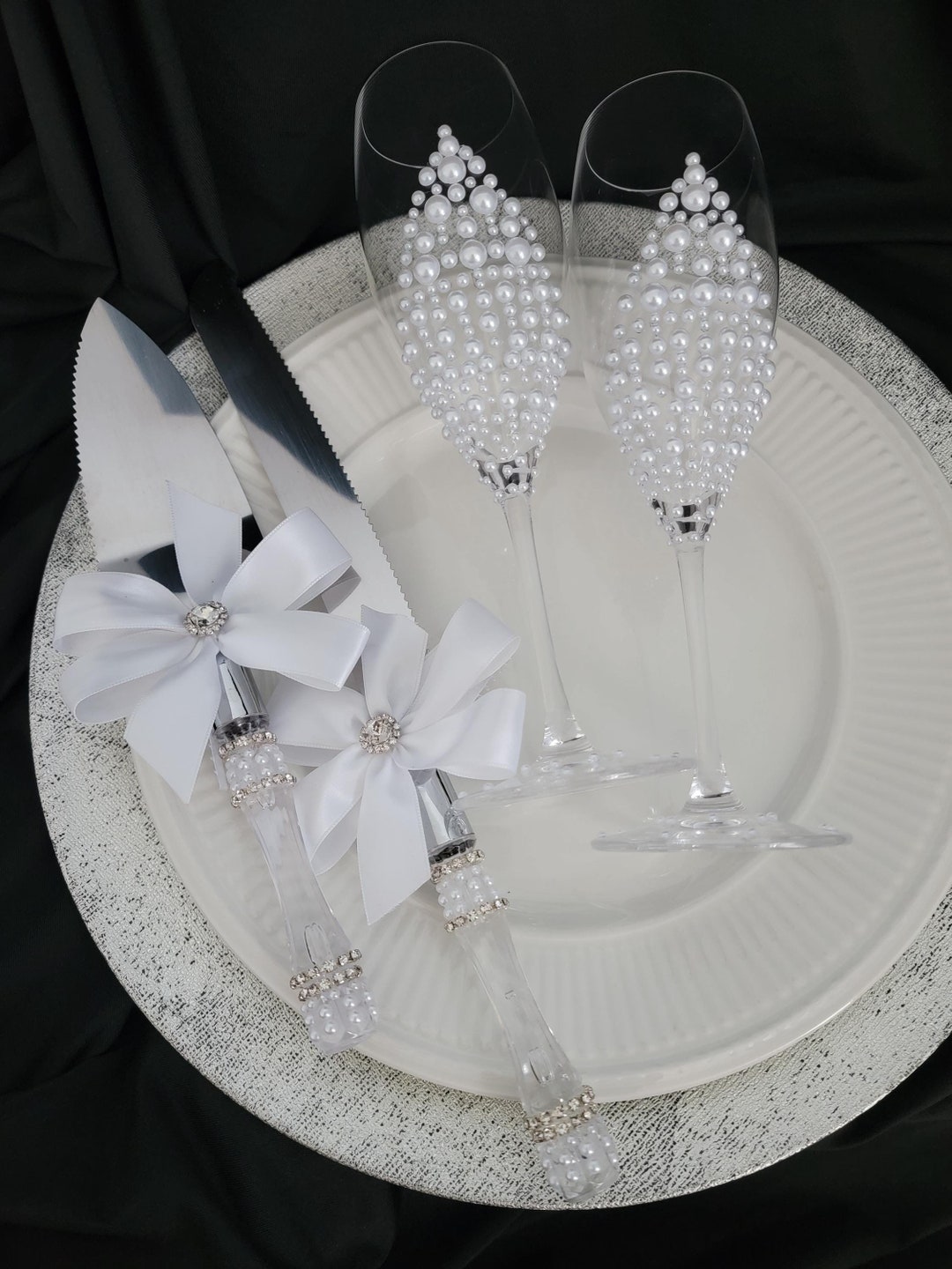 Handmade Pearl Champagne Flutes, Champagne Glasses - Wedding Gift - Etsy
