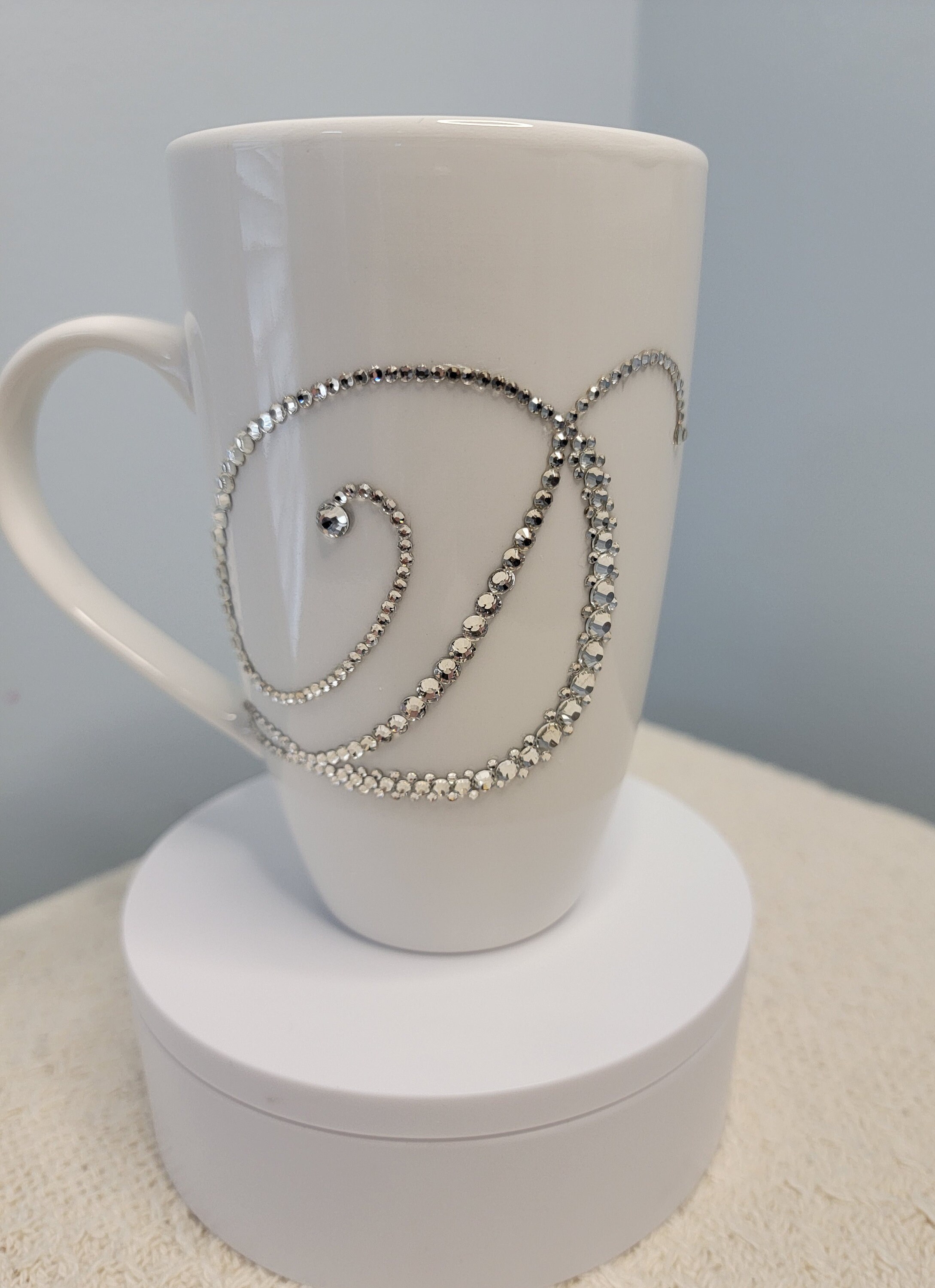 Personalized Custom Rhinestone Coffee Mug, Handmade - Etsy