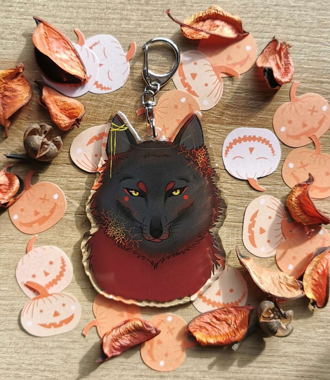 ENTAINITI Webtoon Comic Anime Manga Wolf Hell Hound WEREWOLVES Keychain ...