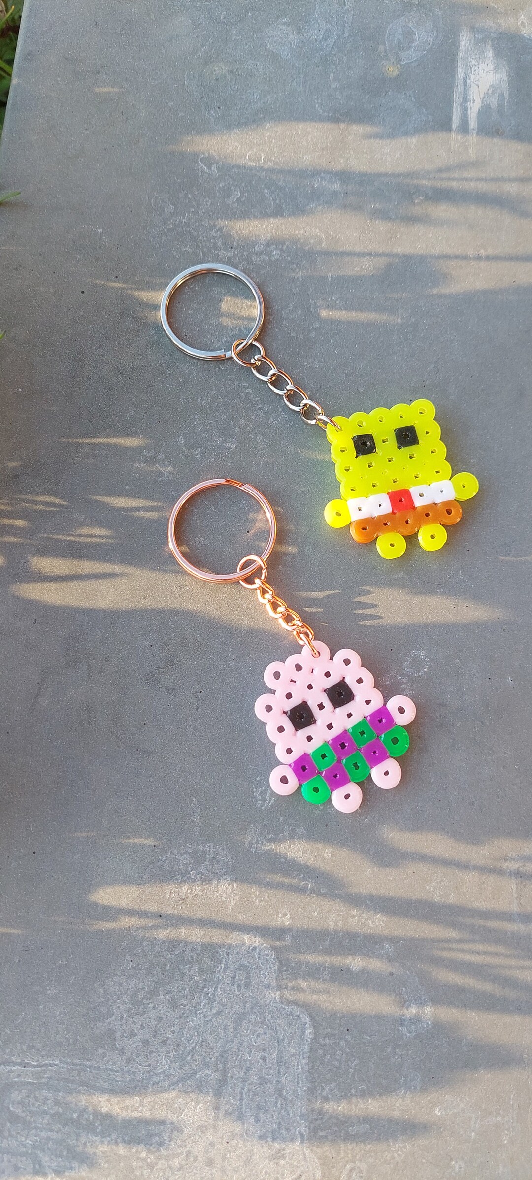 Partner Keychain Spongebob and Patrick - Etsy