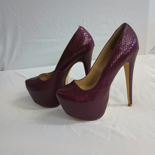Dark Purple Heels - Etsy