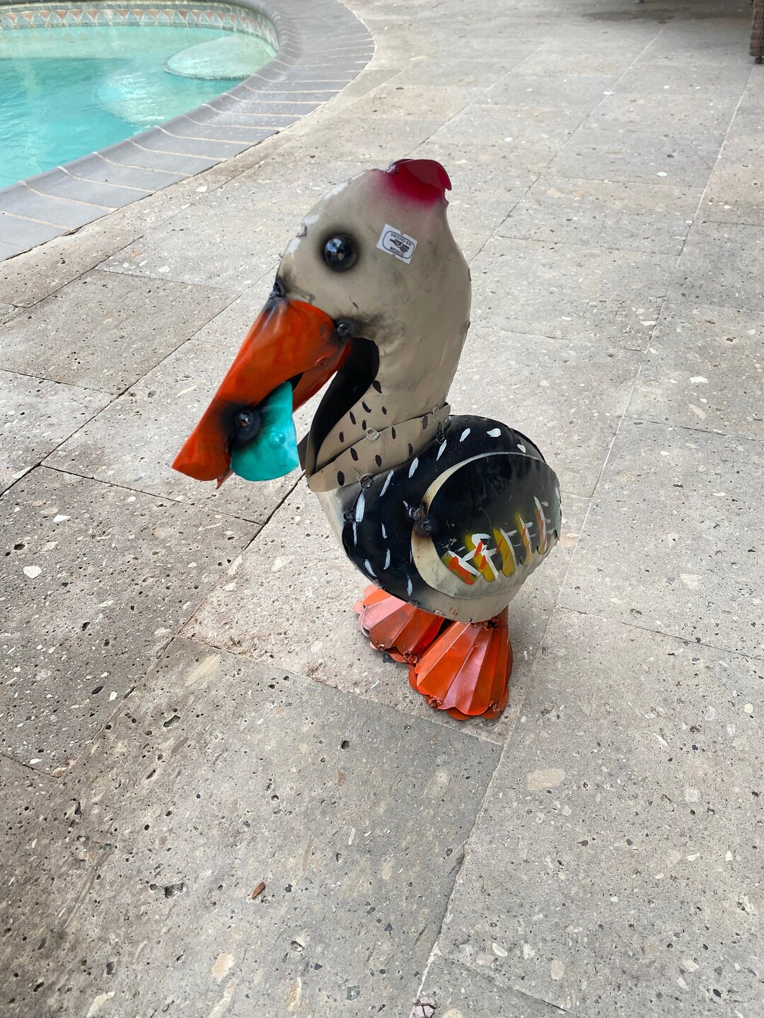 Metal Pelican Yard Art Garden Decor - Etsy