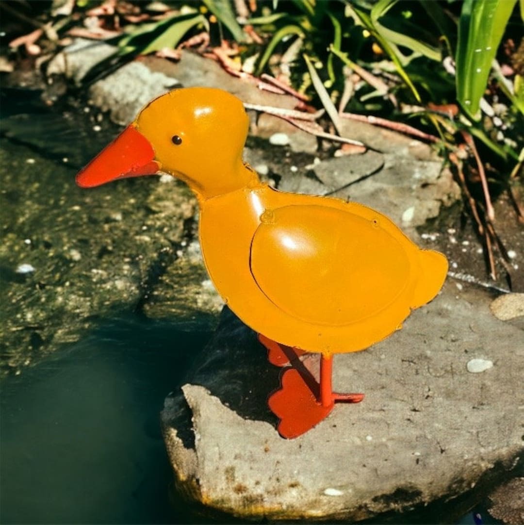 Metal Duck Yard Art Garden Decor - Etsy