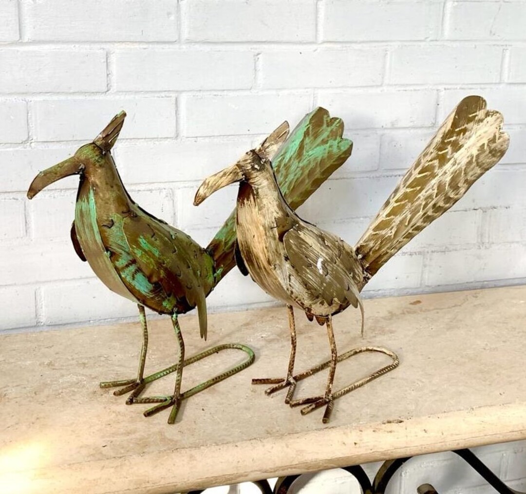 Rustic Metal Roadrunner Yard Art Garden Decor - Etsy