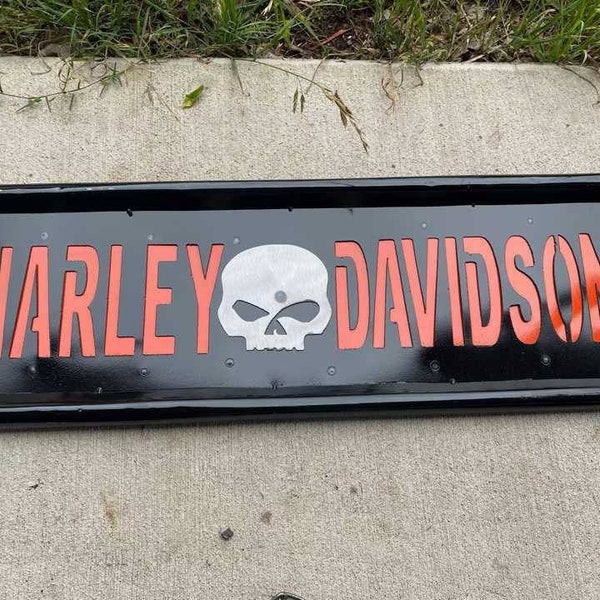 Harley Davidson Metal Sign - Etsy