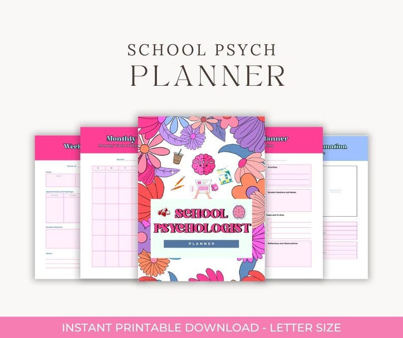 School Psychologist | Digital Planner | Digital Download | iPad Planner ...