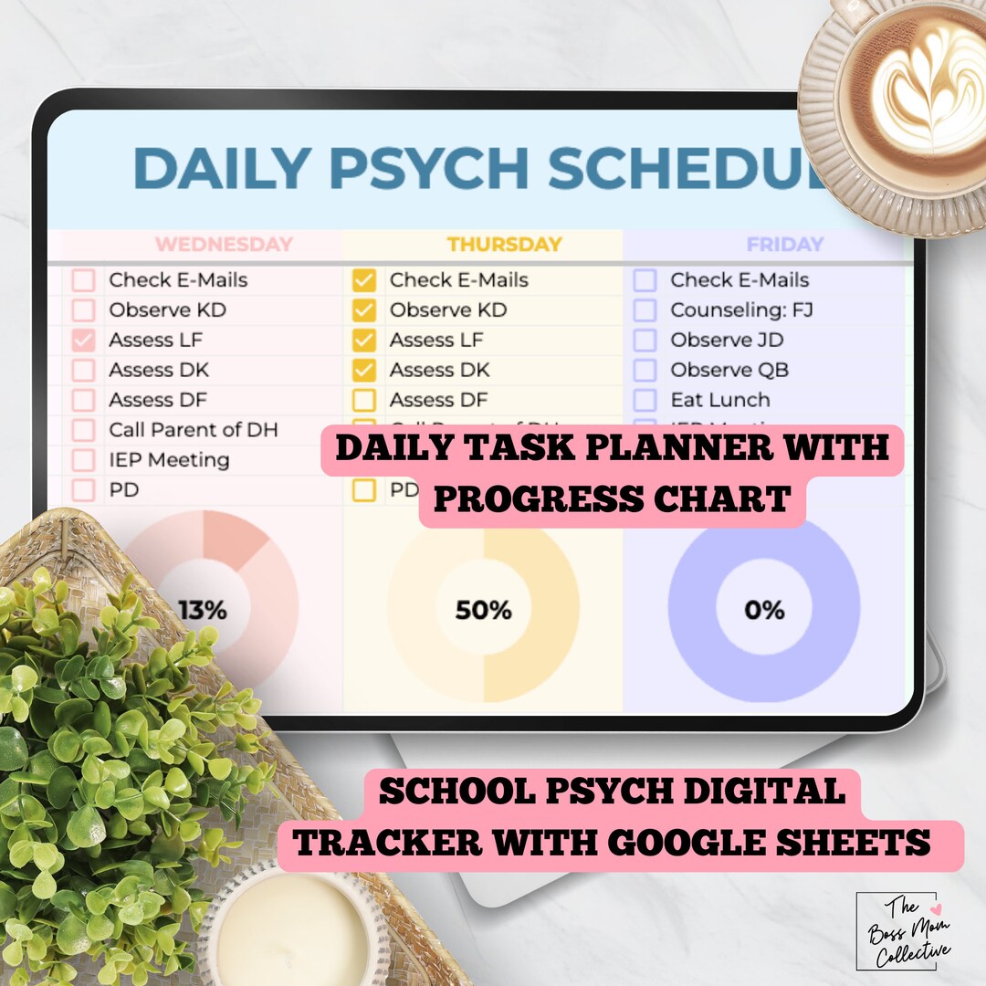 Daily & Weekly Plan | Clear Button | Google Sheets Template | Daily ...