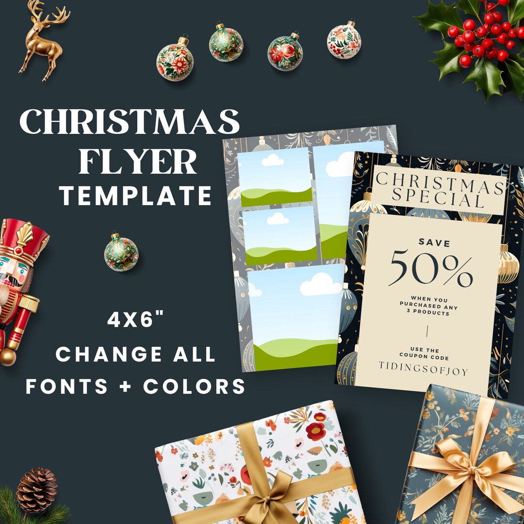 Business Flyer | Editable Christmas Flyer | Craft Fair Flyer | Business ...