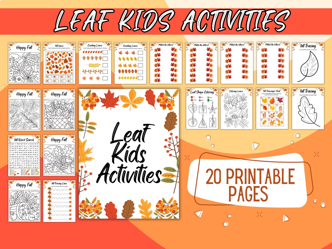 Fall Activity for Kids | Digital Download | Toddler Activity | Matching ...